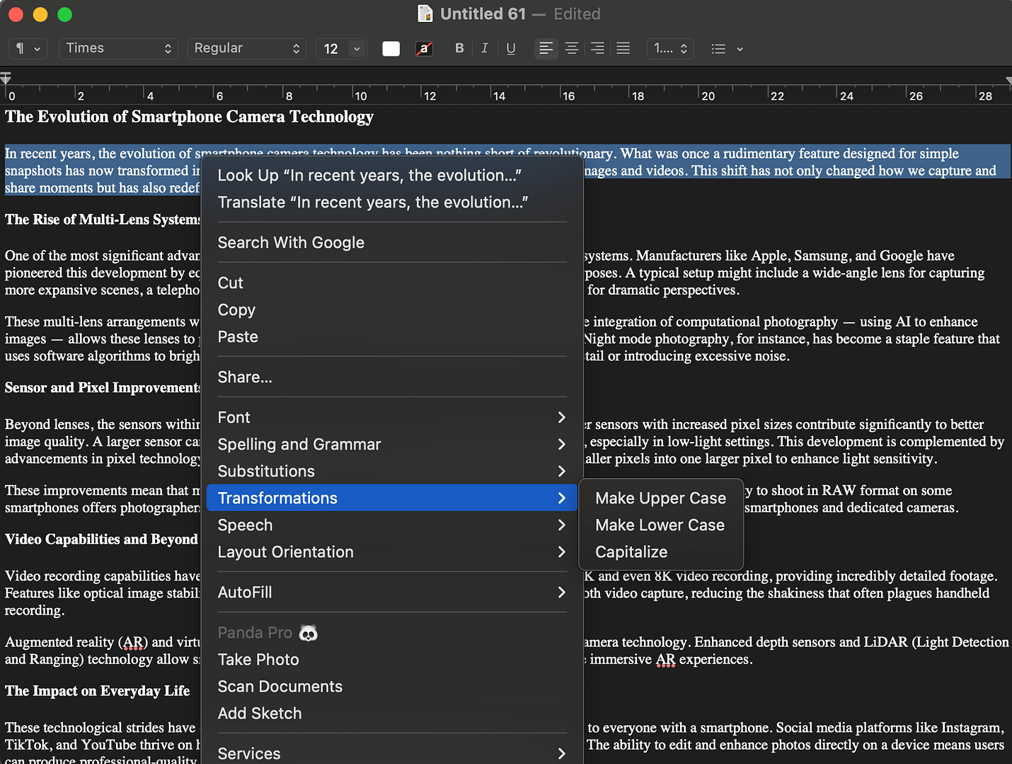 How to Instantly Change Text Between Upper, Lower, and Title Case on macOS